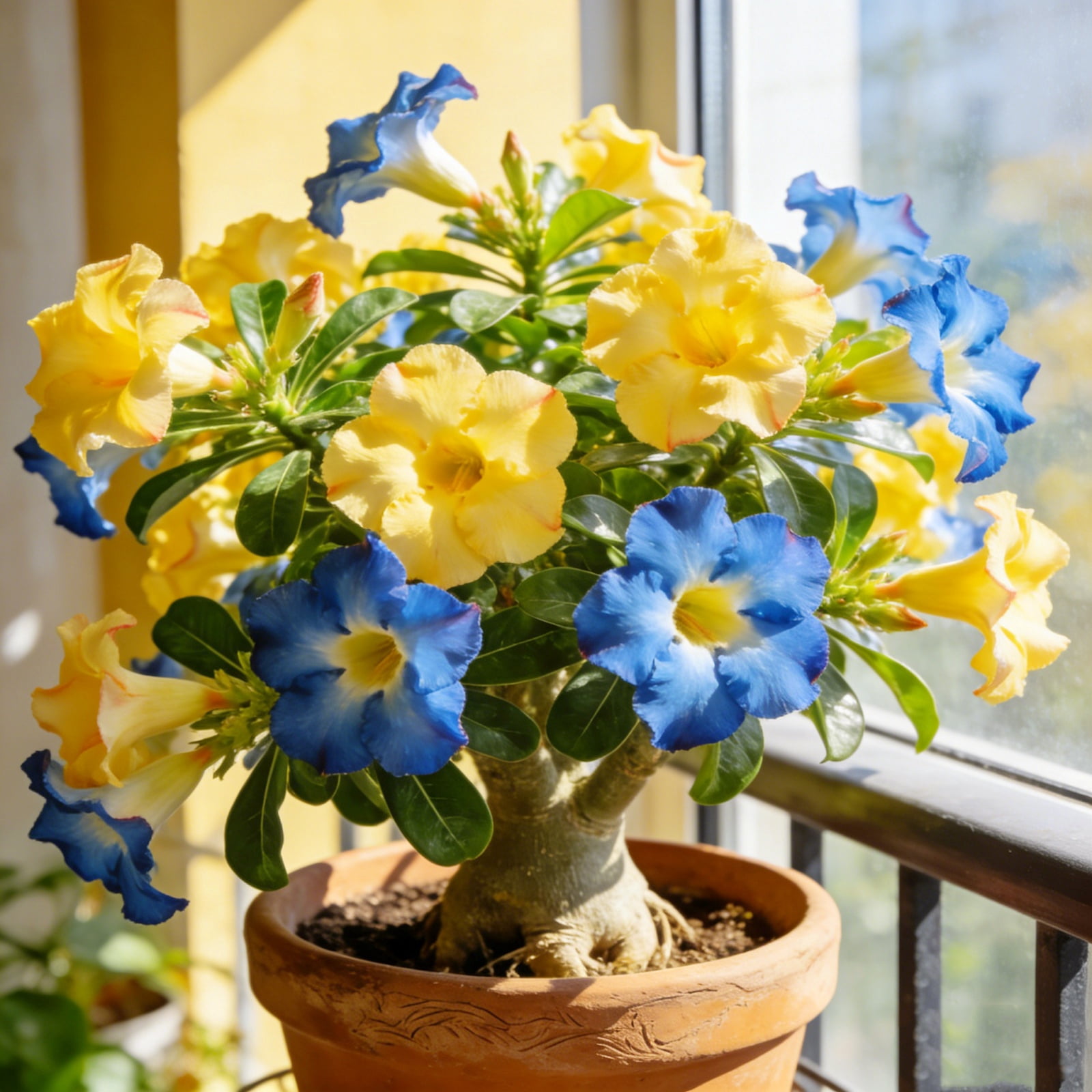 Desert Rose For Planting-Exquisite Variegated Blossoms-Natural Accent ...
