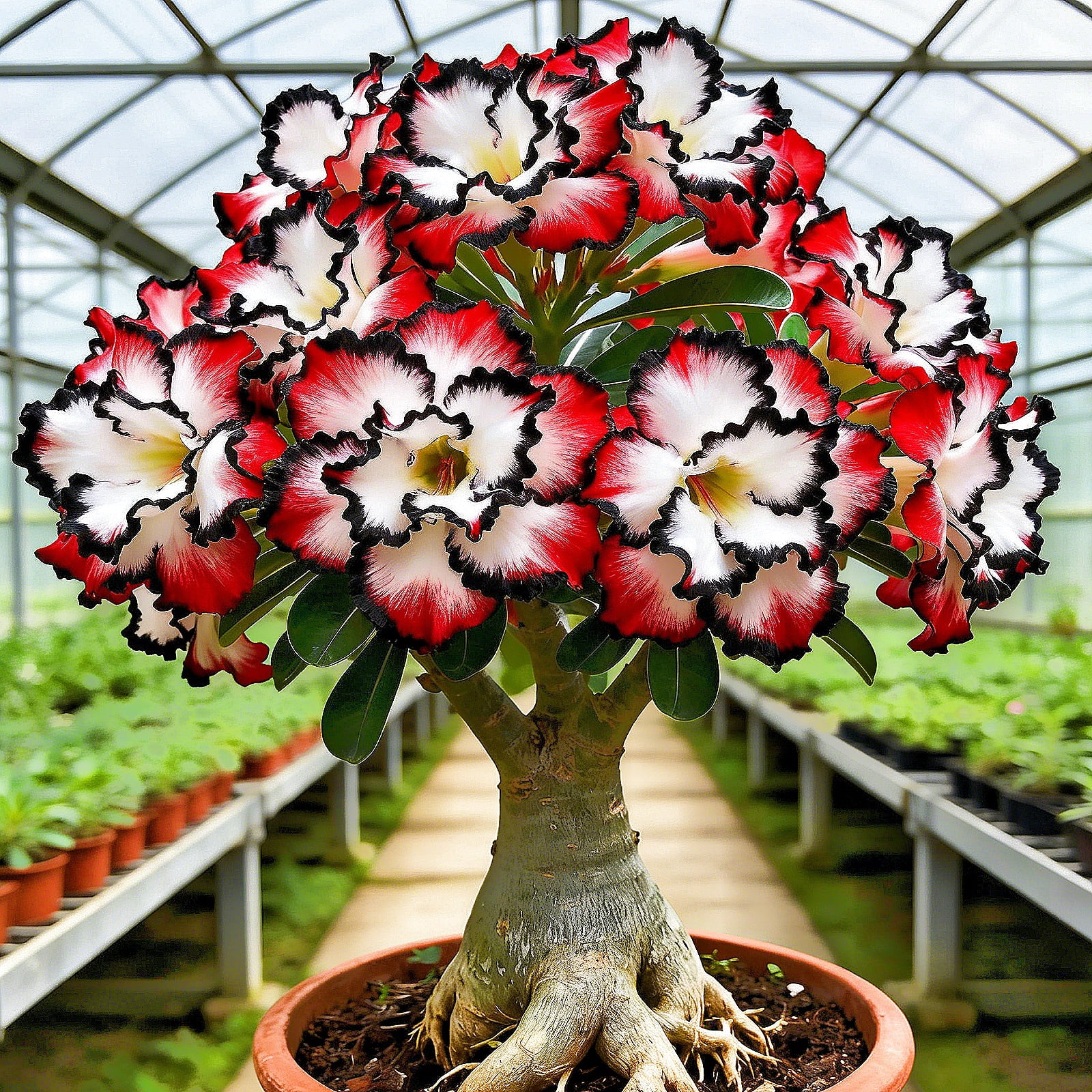 Desert Rose For Planting-Exquisite Variegated Blossoms-Natural Accent ...