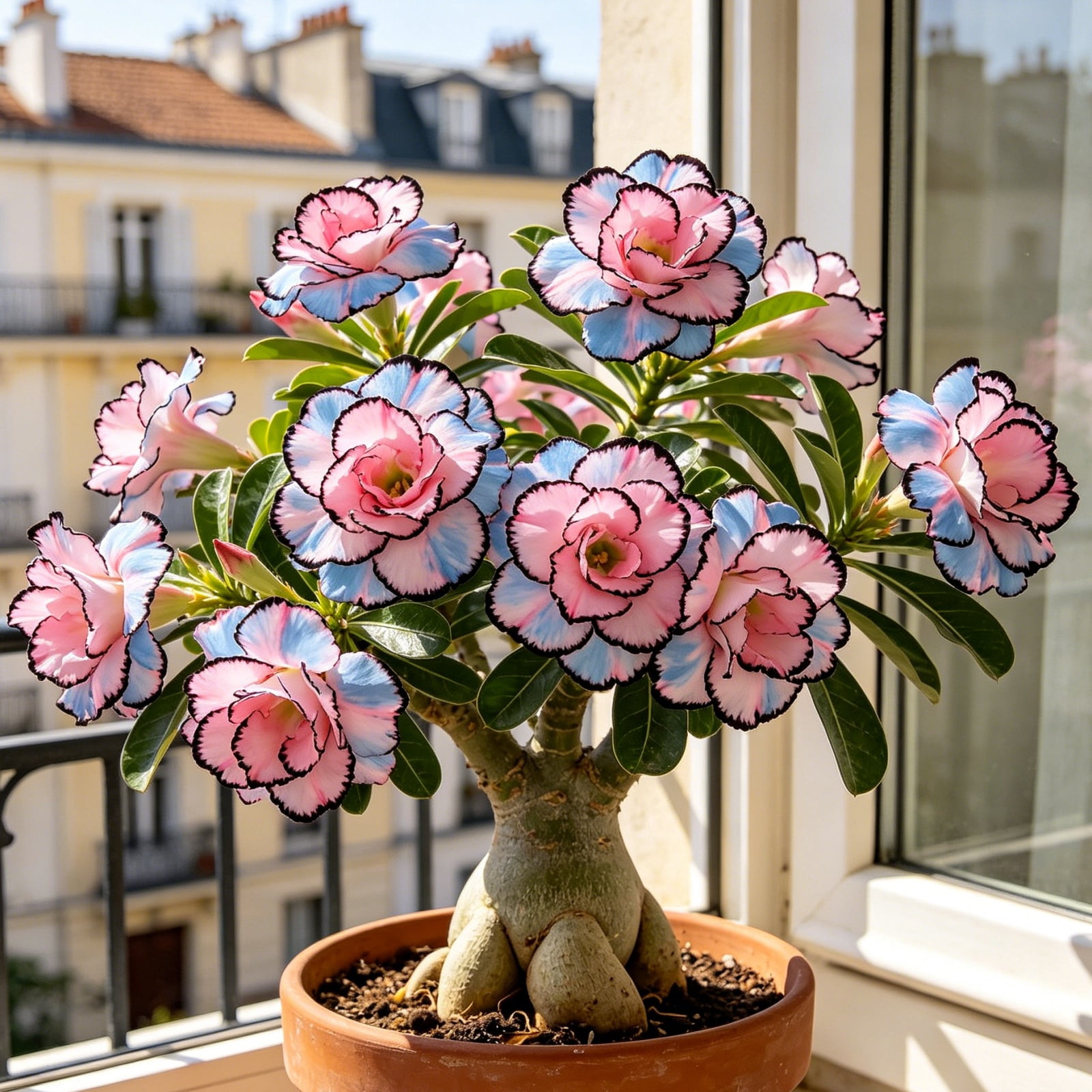 Desert Rose For Planting-Perennial-Exquisite Variegated Blossoms ...