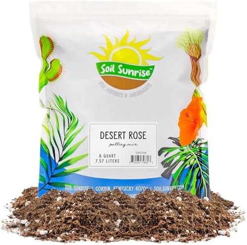 Desert Rose Potting Soil Mix (8 Quarts) Hand Blended Small Batch Soil ...