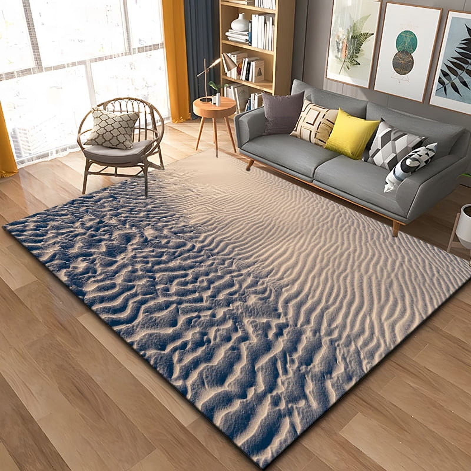 Desert Sand Carpet for Living Room Bedroom Large Area Printed Rugs Home ...