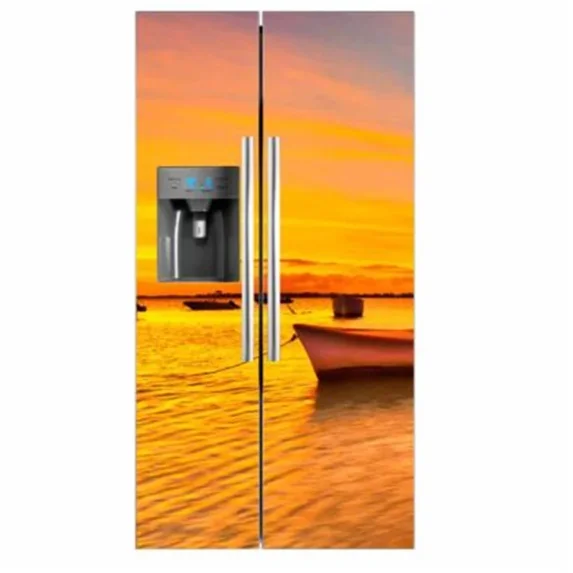 Desert Scenery Fridge Sticker Natural Landscape Sunset Refrigerator ...