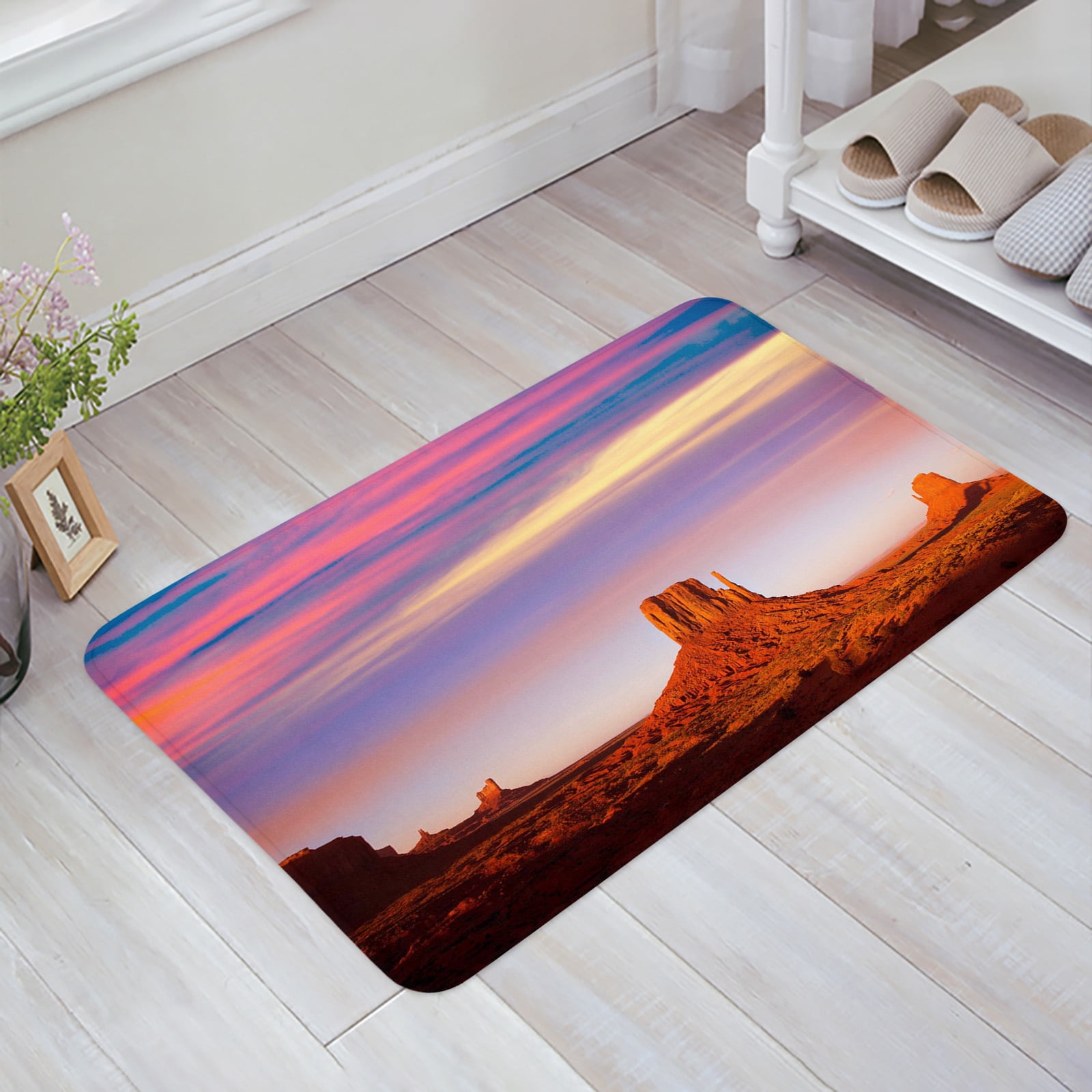 Desert Sky Sunset Building Sand Landscape Entrance Doormat Kitchen Mat ...