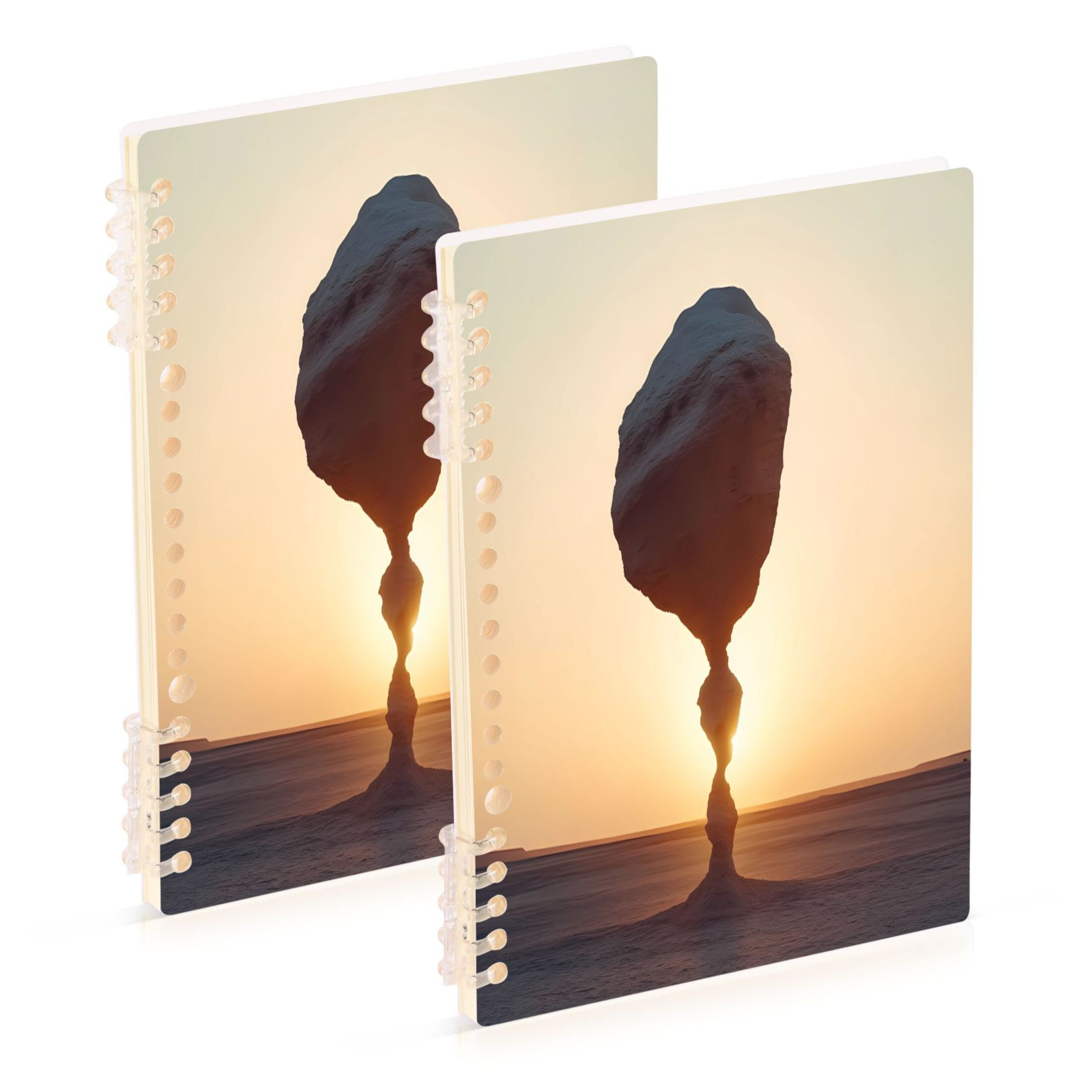Desert Stone Landscape Notebooks 2 Pcs 1-subject Journal 60 Sheets A5 ...