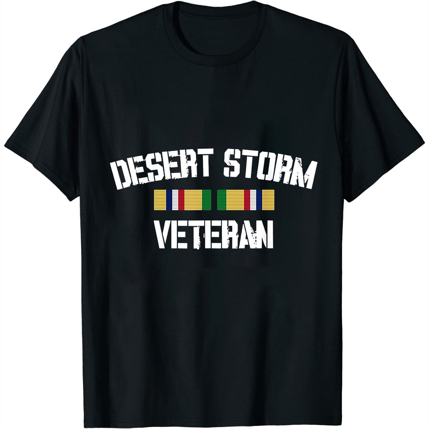 Desert Storm Veteran Pride Persian Gulf War Service Ribbon T-Shirt ...