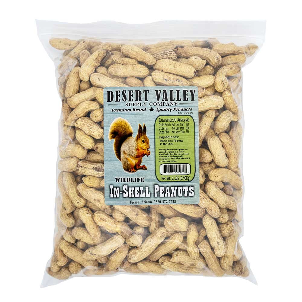 Desert Valley In Shell Peanuts, All Natural Premium Wild Bird and ...