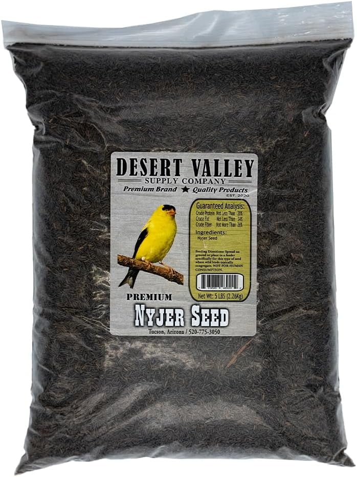 Desert Valley Premium Nyjer Seed - Wild Bird Food (5-Pounds) - Walmart.com