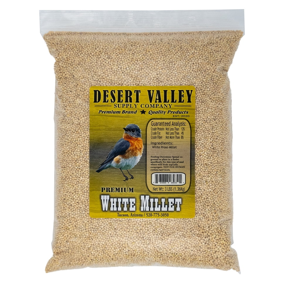 Desert Valley White Millet Proso Seed - All Natural, Non-GMO Premium ...