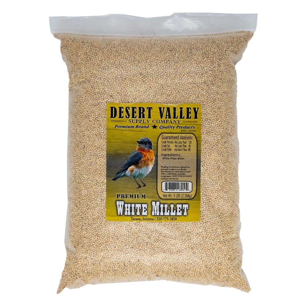 Desert Valley White Millet Proso Seed - All Natural, Non-GMO Premium ...