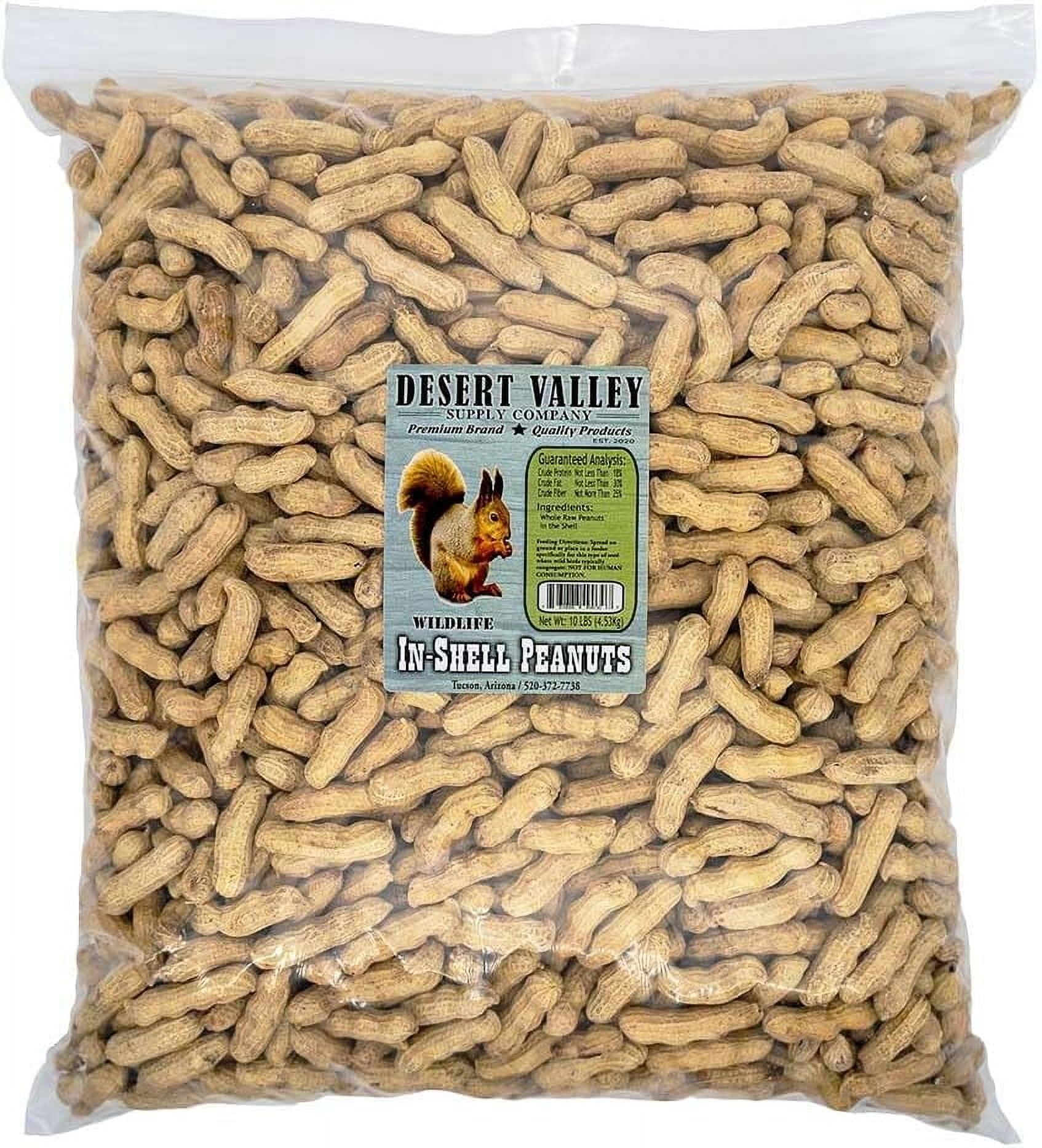 Desert Valley in-Shell Peanuts, Premium All Natural Wild Bird and ...