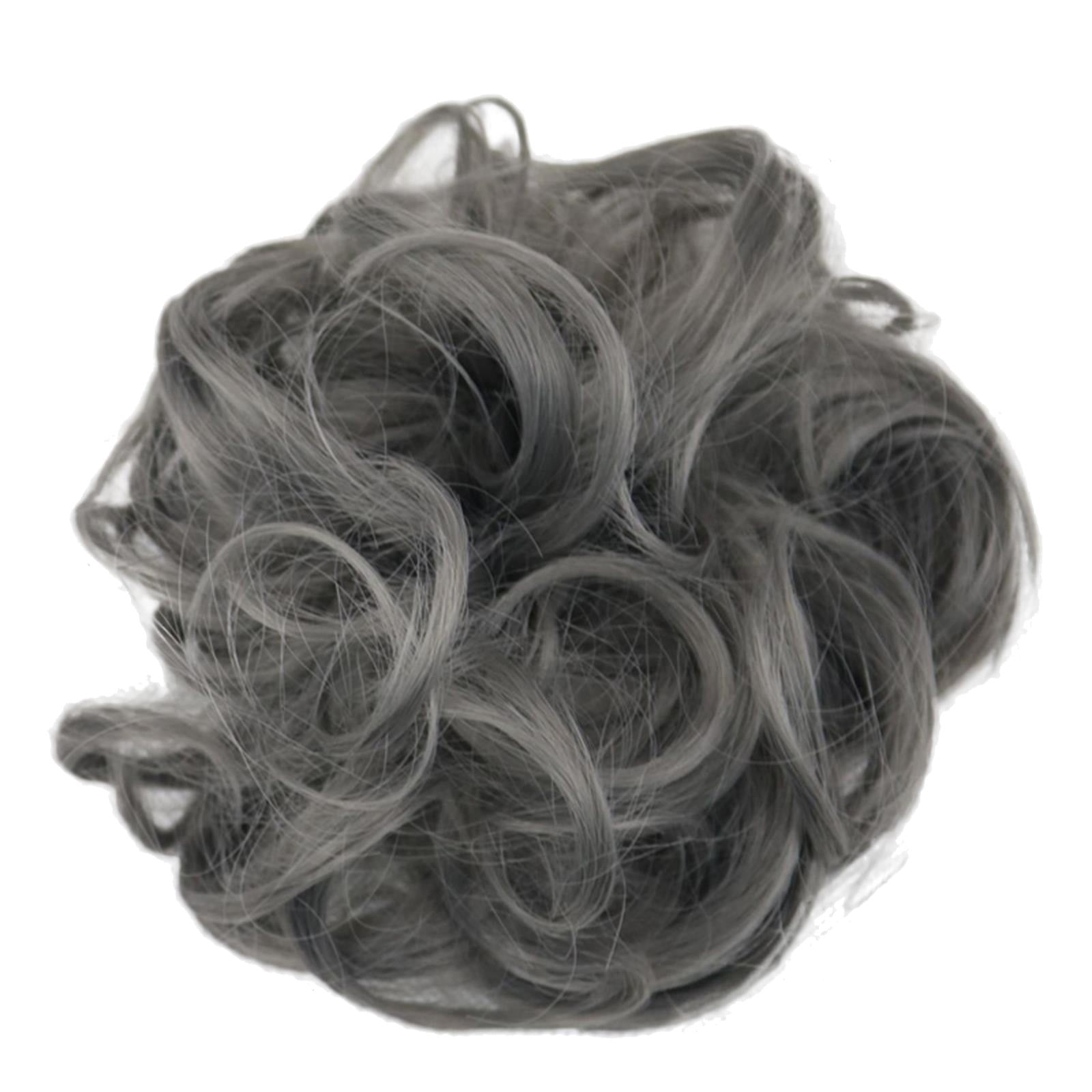 Desertasis Wigs Human Hair Curly Bun Extension Messy Bun Hair Piece ...