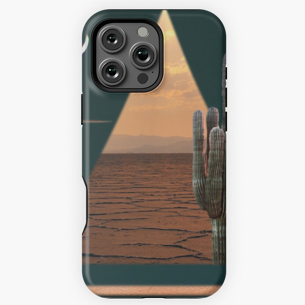 Deserted Desert Landscape Photo Phone Case for iPhone 16 15 14 13 12 11 ...