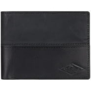 Men's Tri-Fold Wallet with Double ID Window in Genuine Leather ...