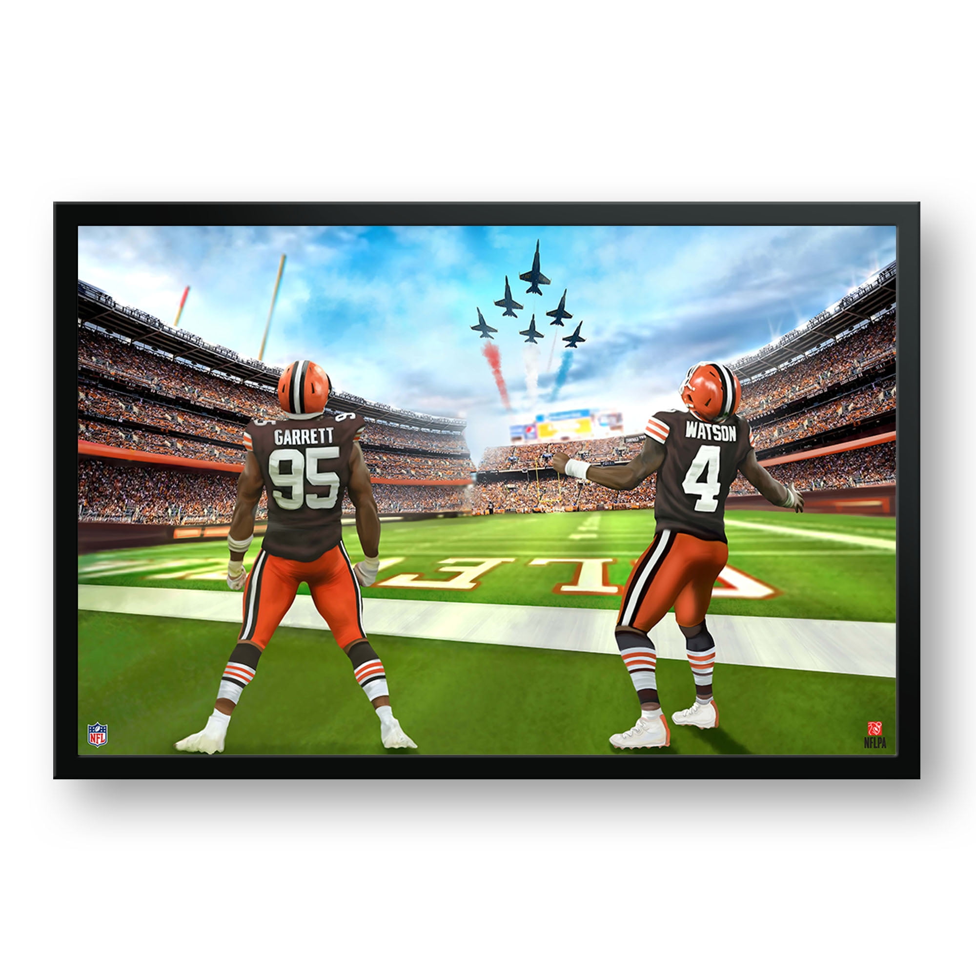 Deshaun Watson & Myles Garrett Cleveland Browns 27" x 39" Two Player ...