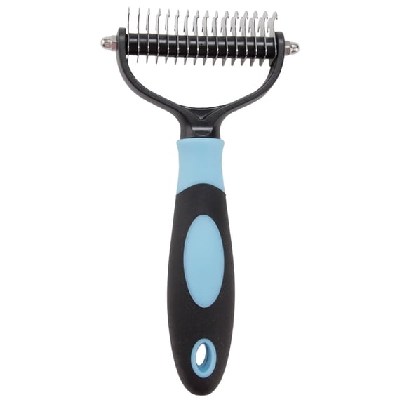 Deshedding Tool for Dogs & Cats, Denbek Double-Sided Dematting Comb ...
