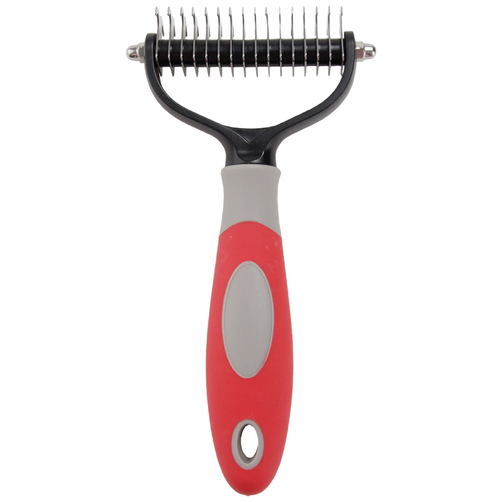 Deshedding Tool for Dogs & Cats, Denbek Double-Sided Dematting Comb ...
