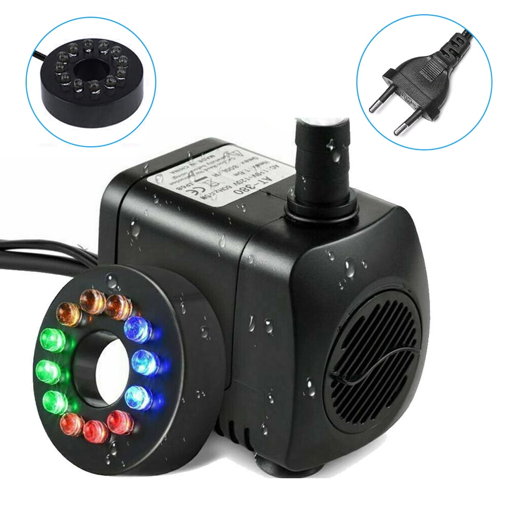 Desheus 15W 800L/H 12LED Mini Fish Tank Aquarium Ponds Submersible ...