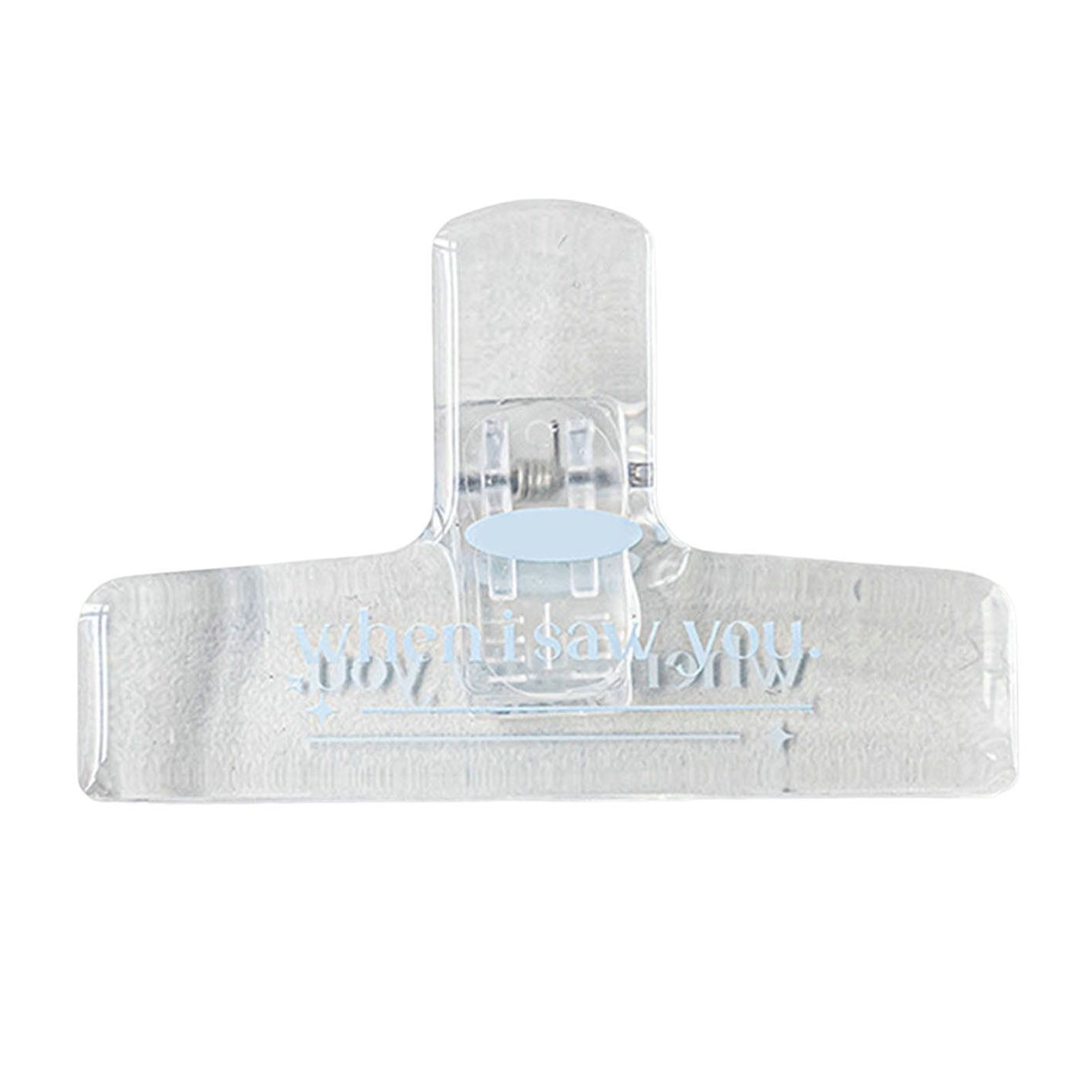 Desheus Long Binder Clip Clear Plastic Heavy Duty Large Teachers ...