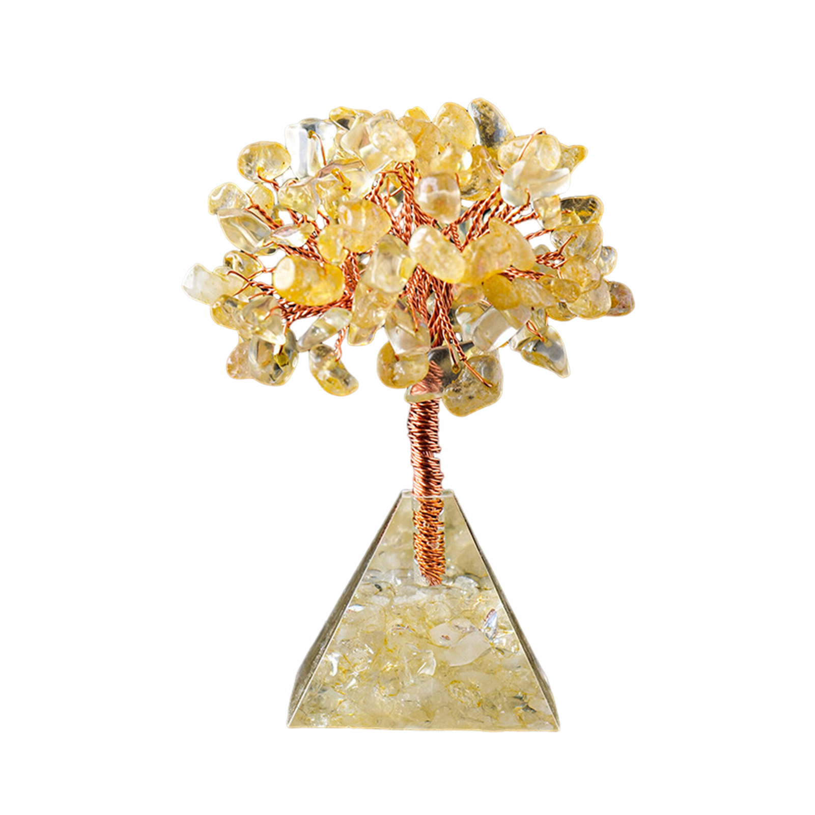 Desheus Natural Stone Tree Figurine with Base Positive Healing Energy ...