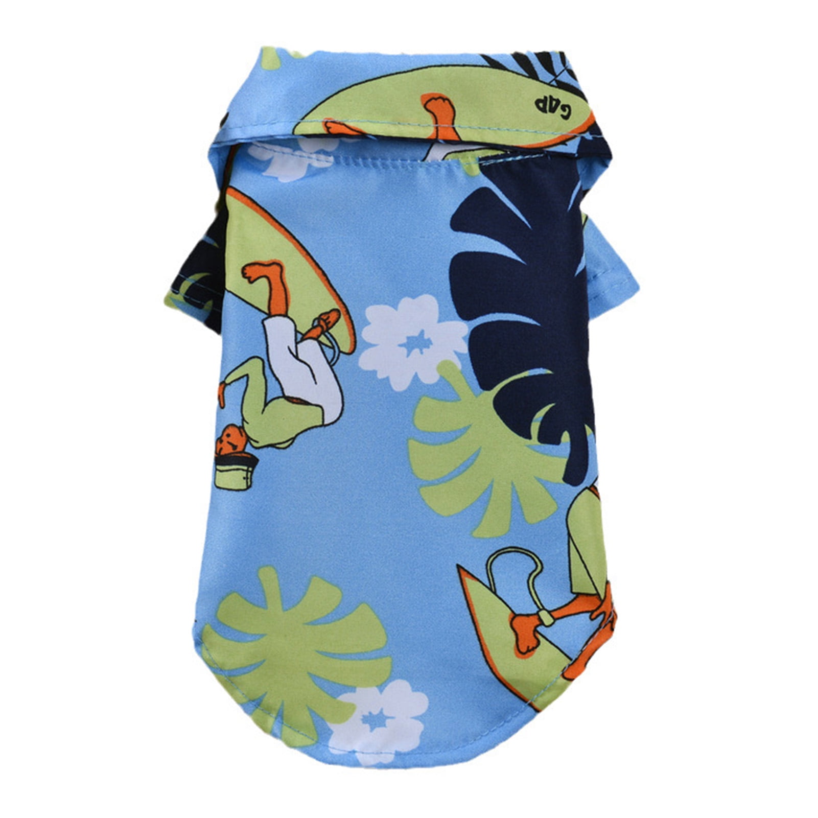 Desheus Pet Hawaiian Shirt Breathable Stylish Pet Supplies Summer Beach ...