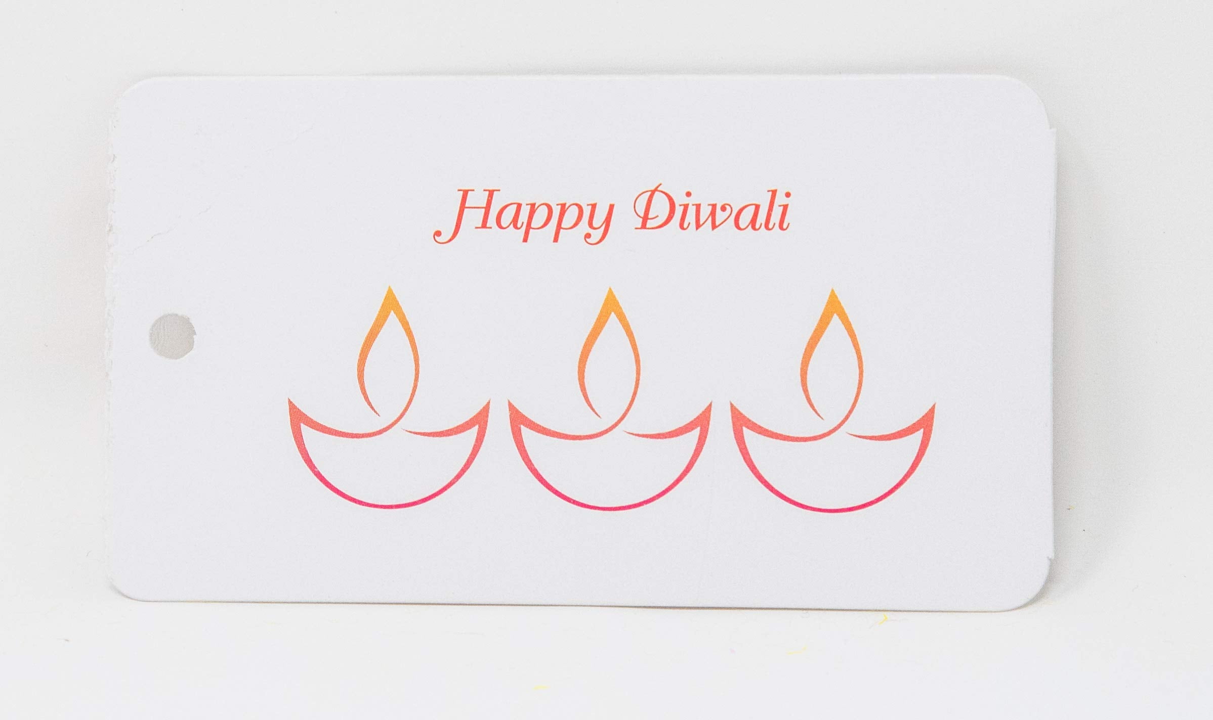 Desi Favors Happy Diwali Gift Tags - Colorful Diyas Printed Custom ...