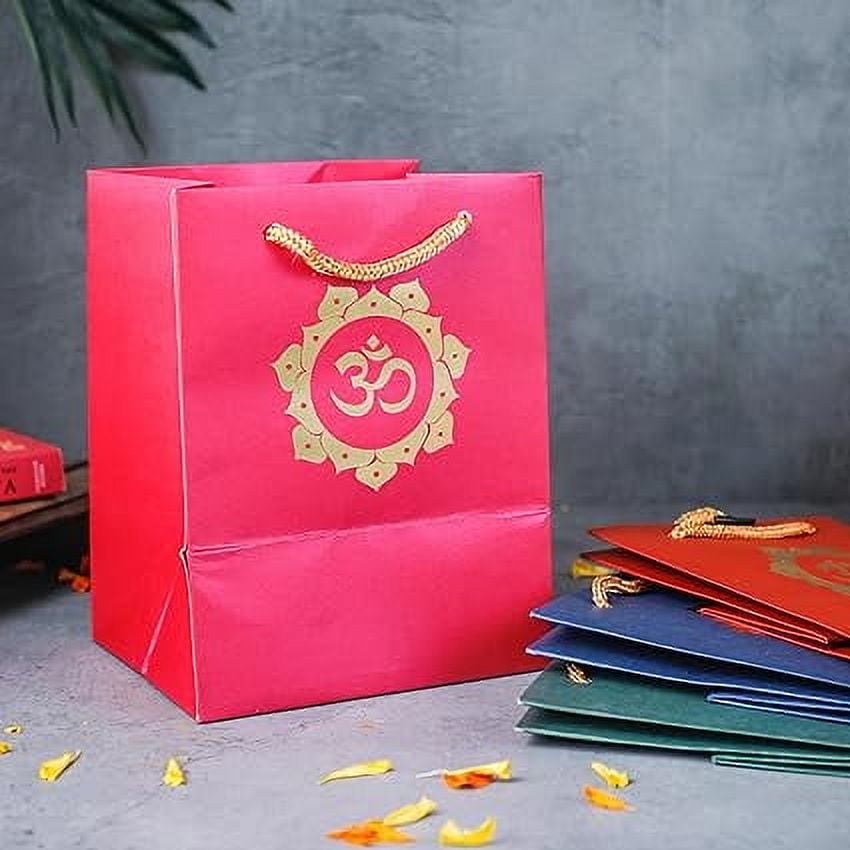 Desi Favors Om Paper Bags - Indian Gifts Bags, Party Favor Bags, Goodie ...