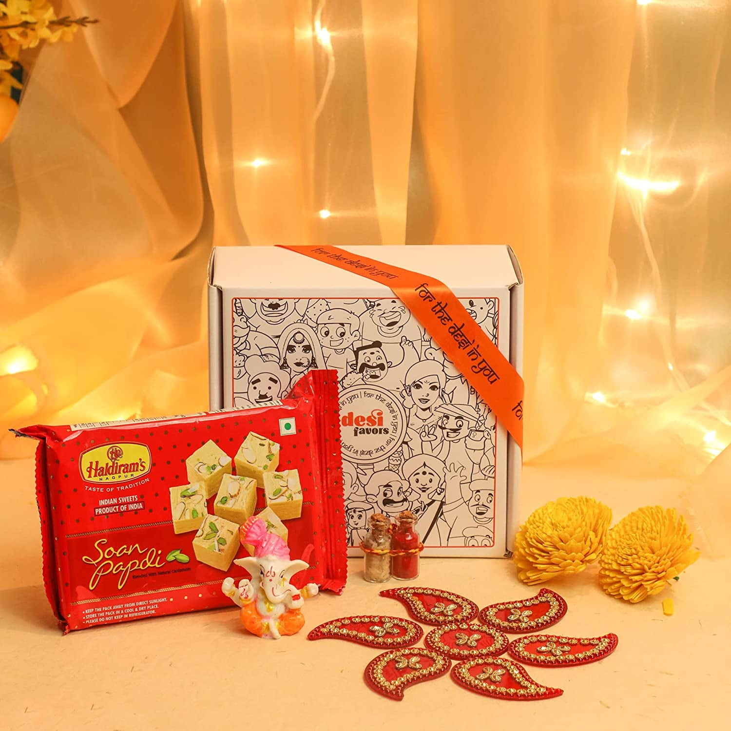 Desi Favors Soan Papdi Diwali Gift Box/Diwali Gifts for Freinds and ...