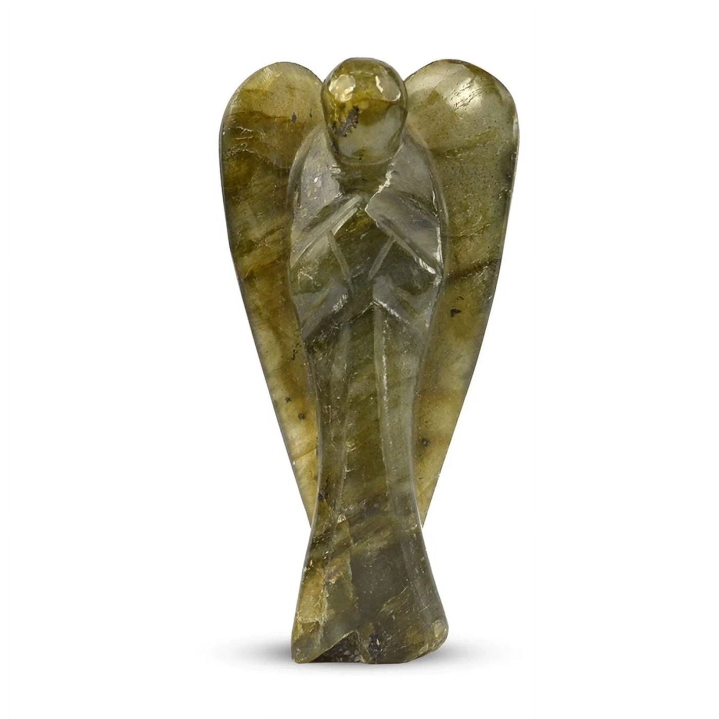 Desi Poshak Nuvin Labradorite Lucky Angel for Reiki Crystal Stone ...