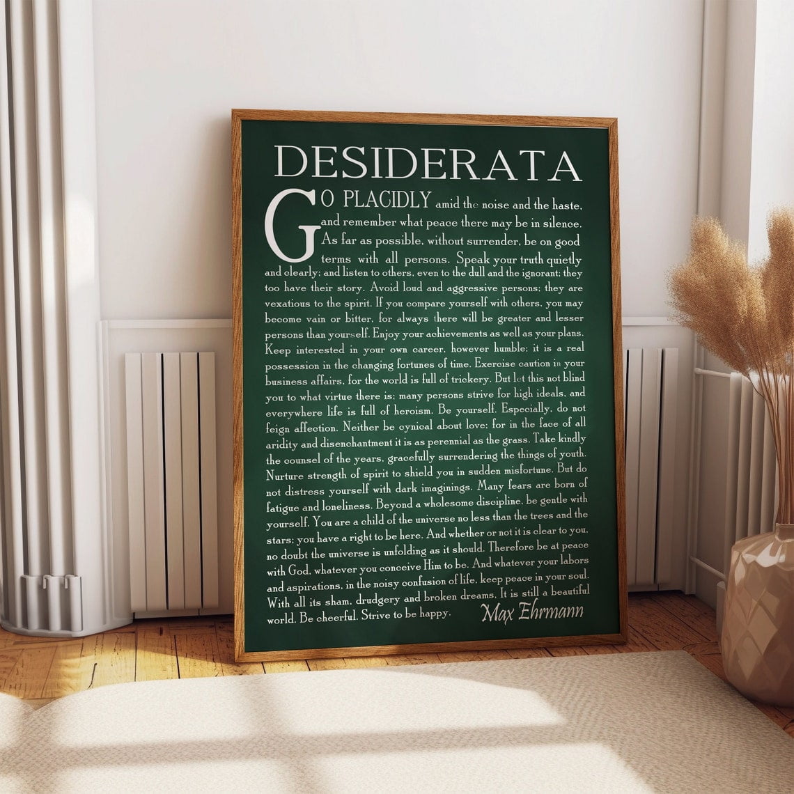 Desiderata Poem Desiderata Print Desiderata Poster Poetry Wall Art ...