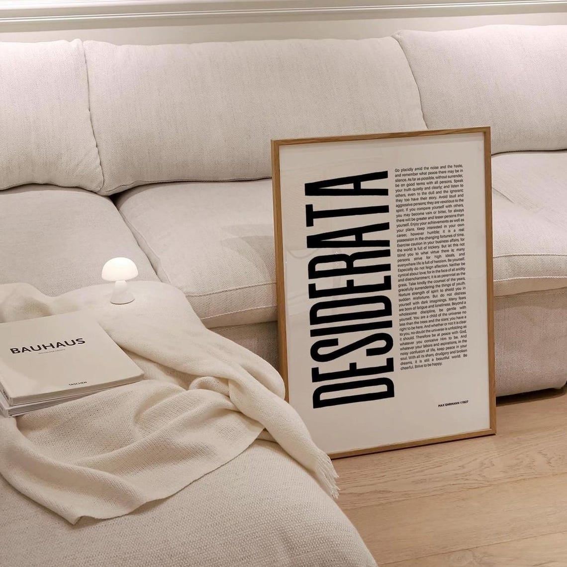 Desiderata Print, Go Placidly, Uplifting Wall Art, Inspirational Print ...