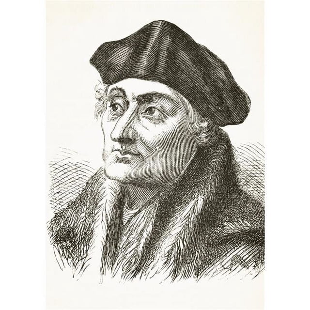 Desiderius Erasmus Roterodamus Circa 1466/1469 To 1536 Dutch Humanist ...
