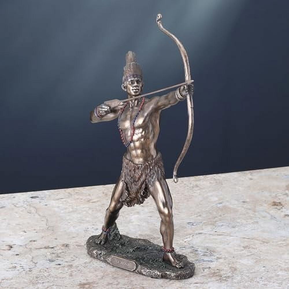 Design 11 Inch Orisha Ochosi The Divine Drawing His Bow Cold Cast Resin ...