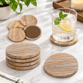 Design 2 Sandstone Water Absorbent Round Hand Crafted Drink Coasters ...