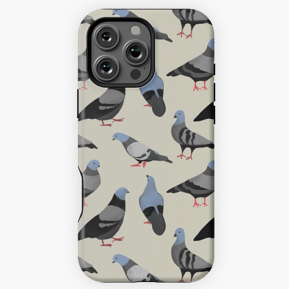 Design 33 Pigeons Bird Art Protective and Compatible iPhone 11-17 Pro ...