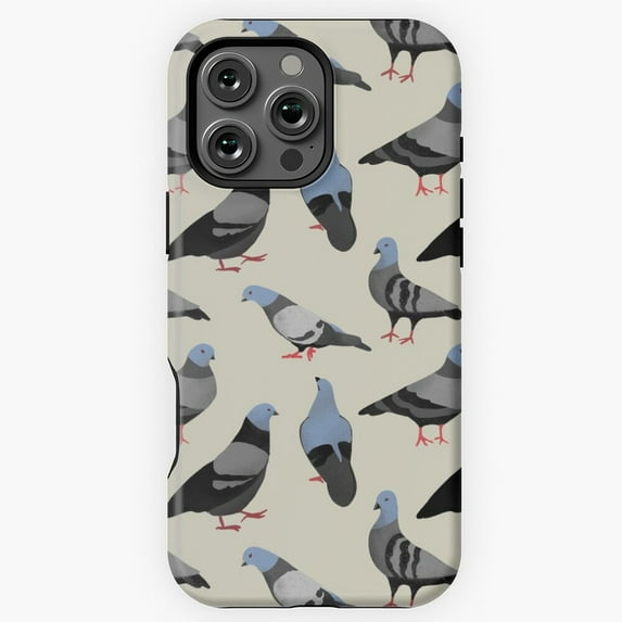 Design 33 Pigeons Bird Art iPhone Case 17 16 15 14 13 12 11 Pro Max ...