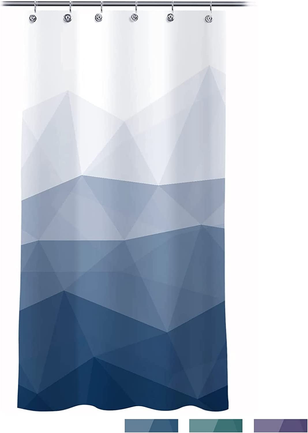 Design 36 x 72 Inches Shower Curtain,Popular Shower Curtain, Ombre Blue ...