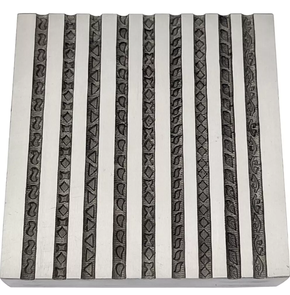 Design #9 Wire Impression Die 9 in 1 Pattern - Wire Bangle Die ...