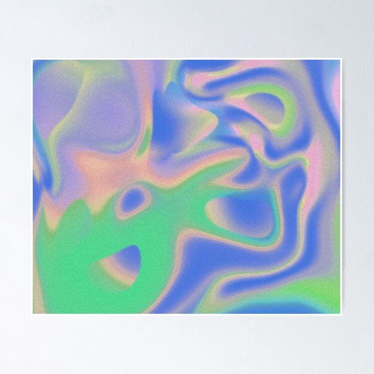 Design Aurora Fade Gradient €” 7 Poster- Unframed Poster | Wall Art ...
