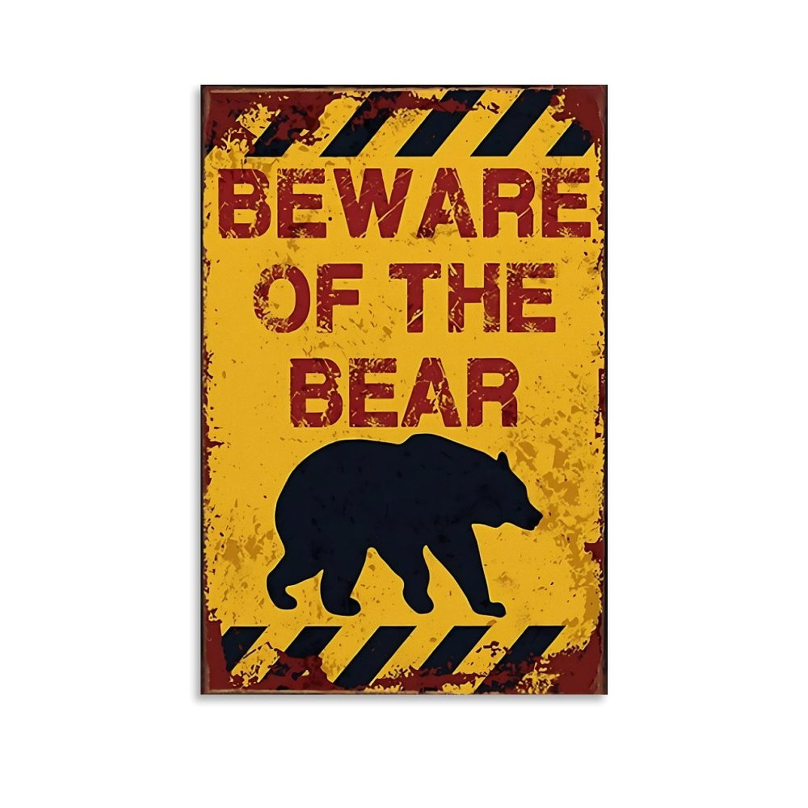 Design Beware The Bear Painting Vintage Poster Picture Print Wall Art ...