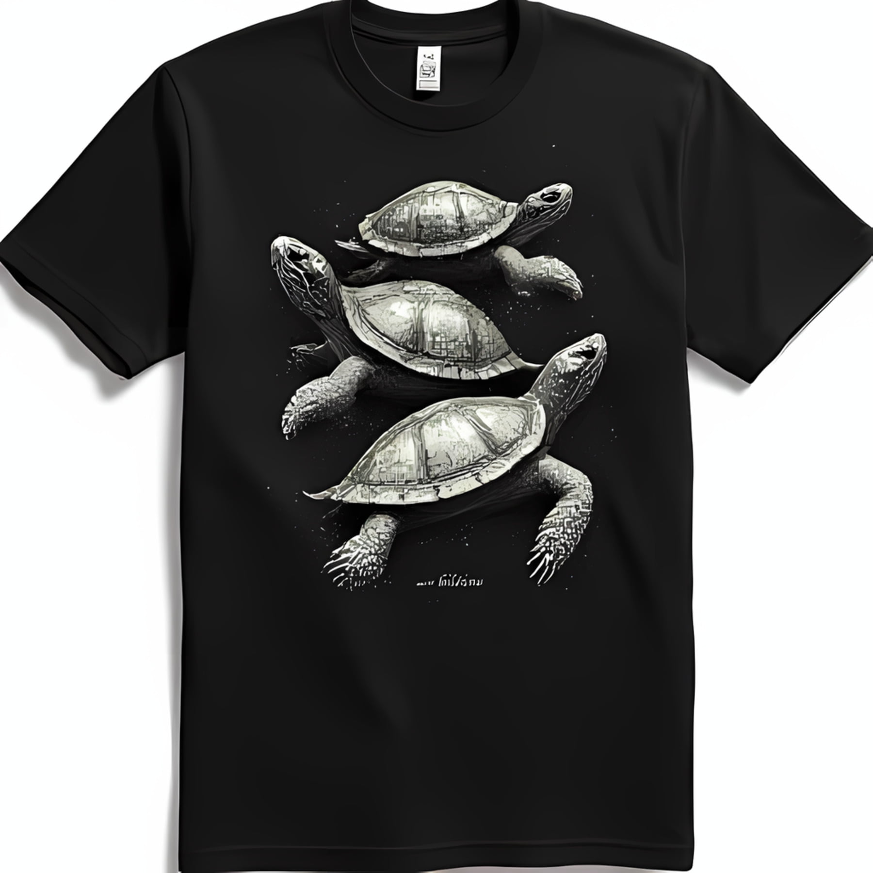 Design Black T-Shirt Intricate Patterns - Walmart.com