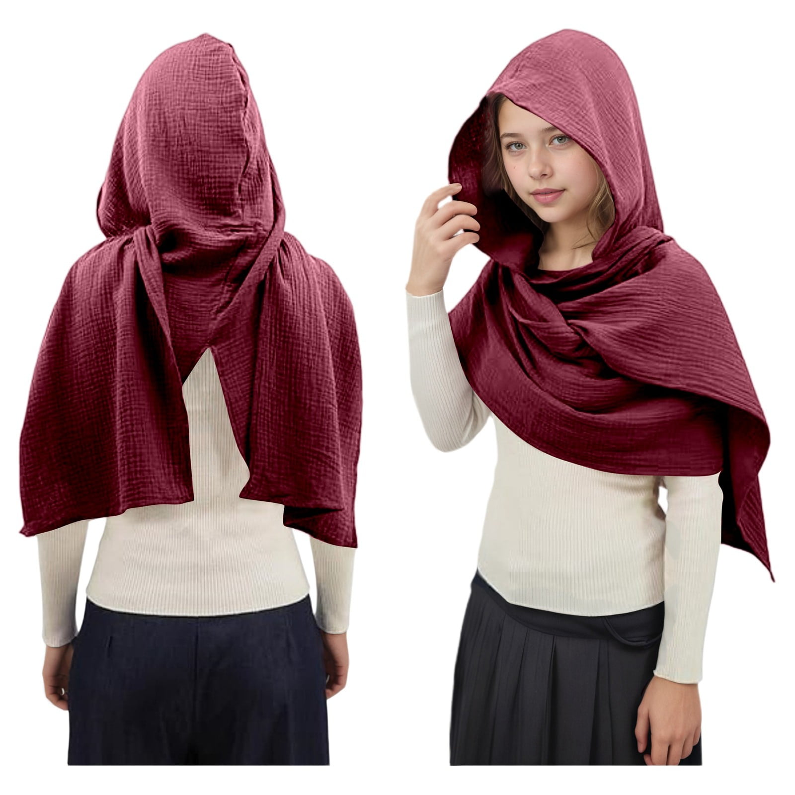 Design Cloak with Hood for All Seasons for Casual Events and ...