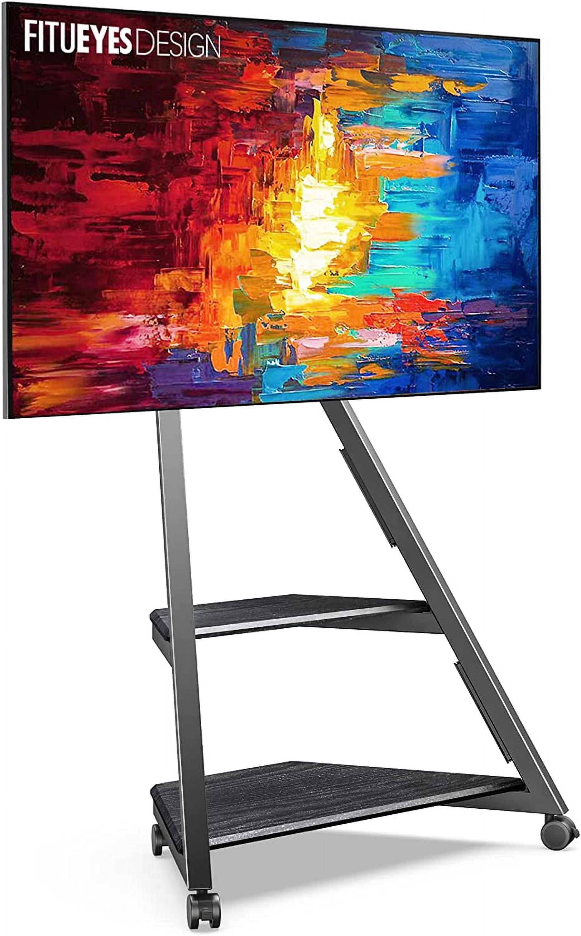 Design Corner TV Stand for 32 43 50 55 65 Inch TVs, Small Spaces Floor ...