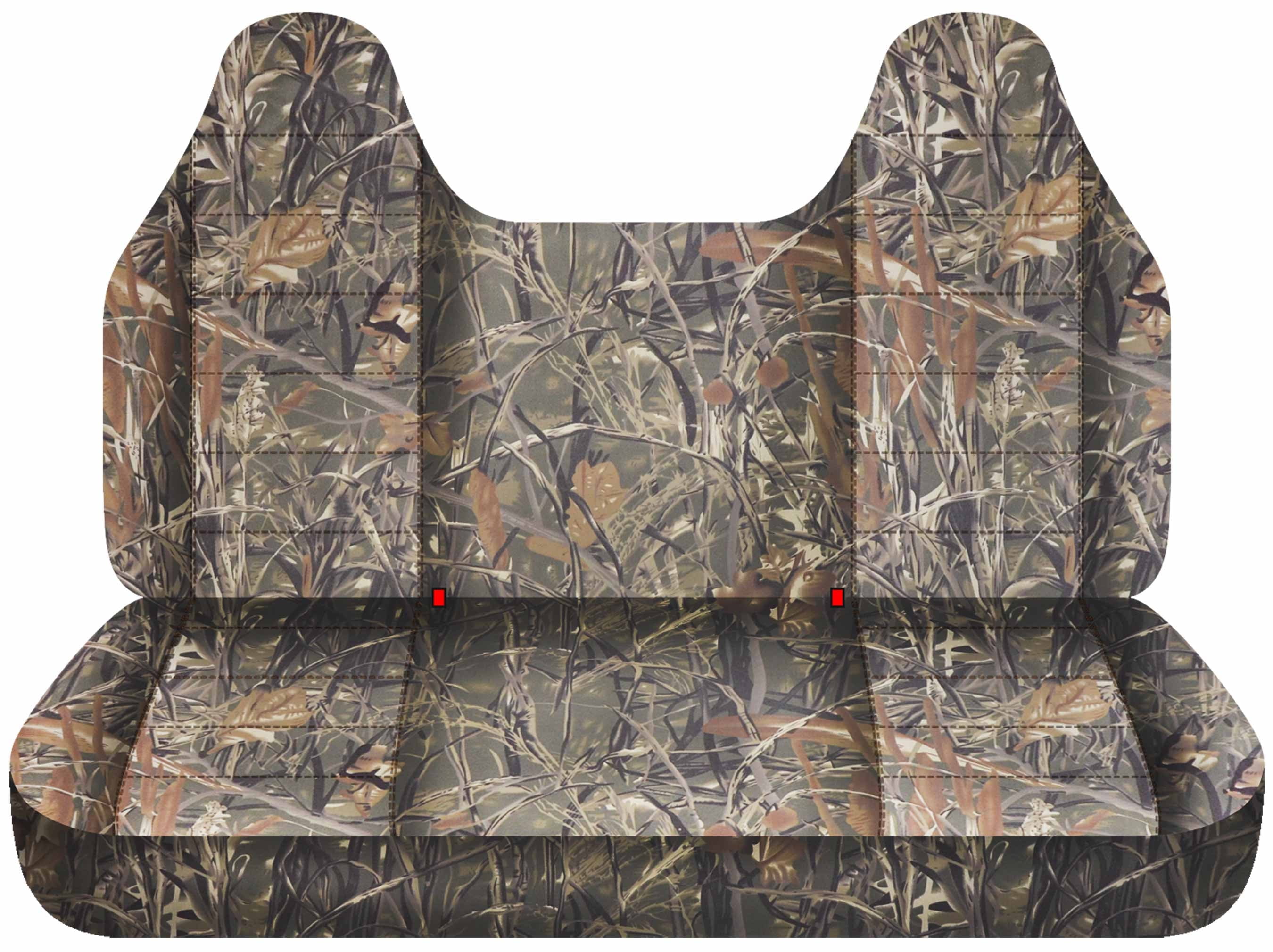 Fits 1992-1998 Ford F-150 Camo Seat Covers Front Solid Bench w Molded ...