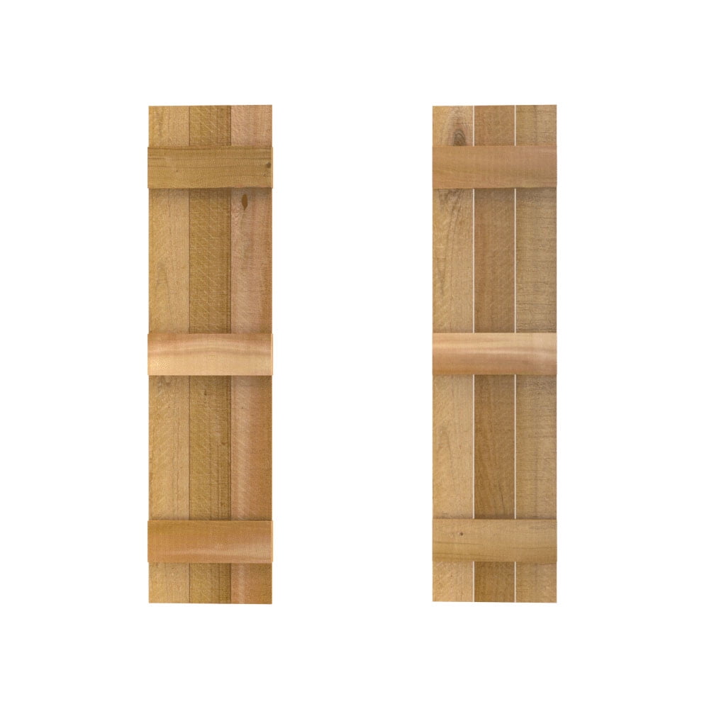 Design Craft Millworks 400328 15 in. x 60 in. 3 Board DUO Natural Cedar ...
