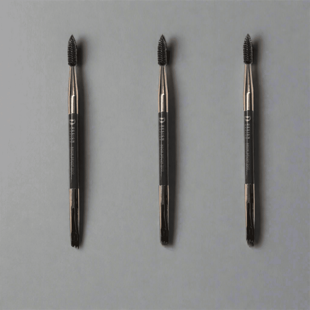 Design Define Premium Duo Brow Brush Set – 3 Pack, Angled Eyebrow ...