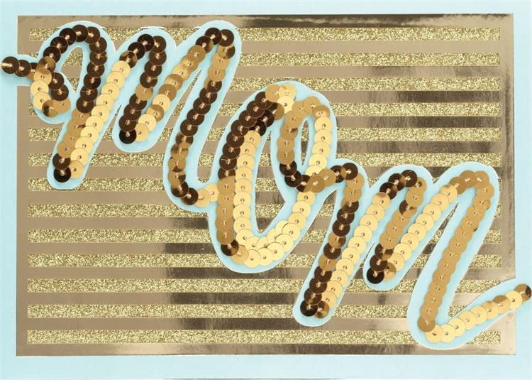 Design Design 100-80440 Mom in Sequin Letters Greeting Card - Walmart.com