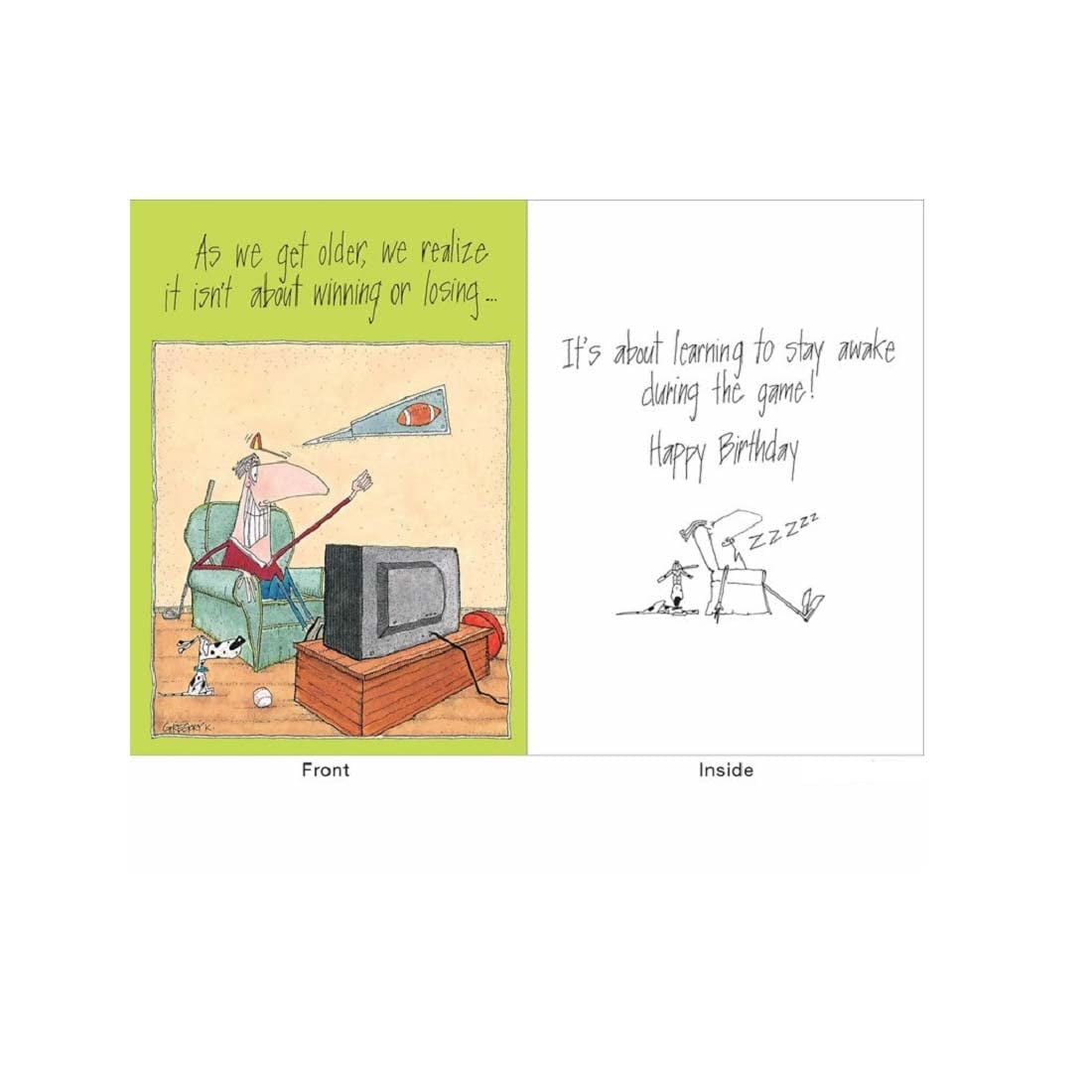 Design Design About Winning Or Losing Birthday Card - His - Walmart.com