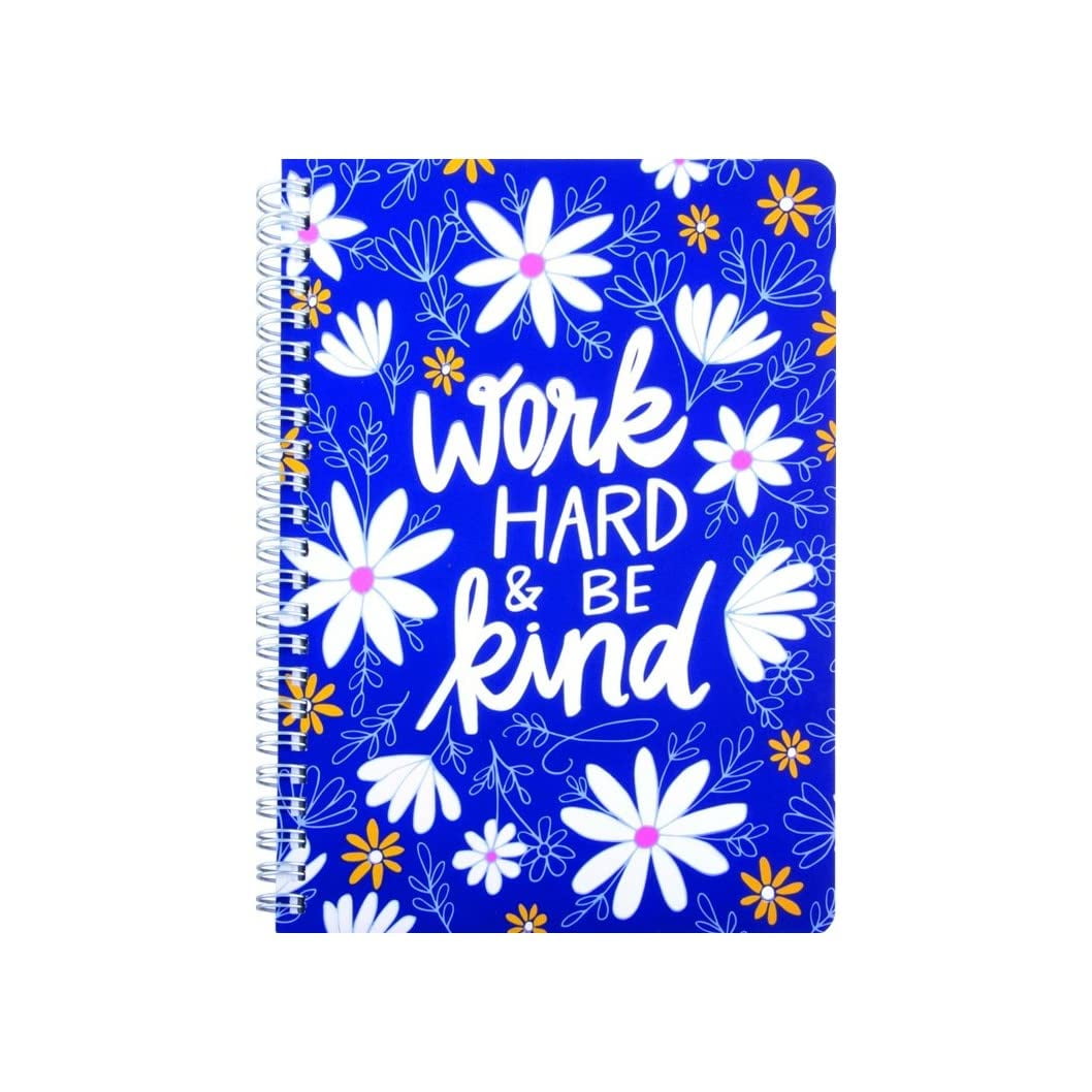 Design Design Spiral Notebook (Work Hard and Be Kind) - Walmart.com