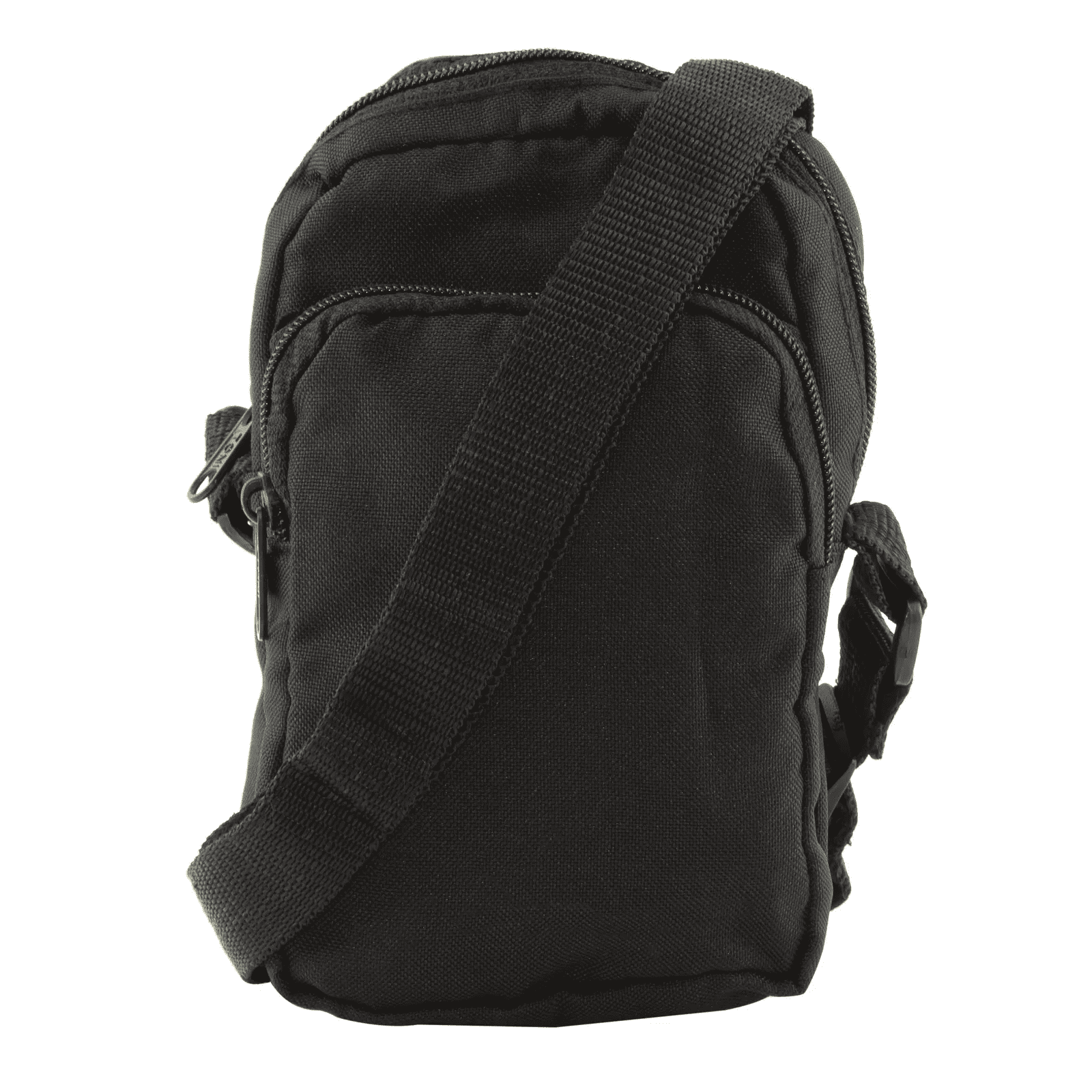 Design Dual Compartment Black Nylon Sling Crossbody Smartphone Bag ...
