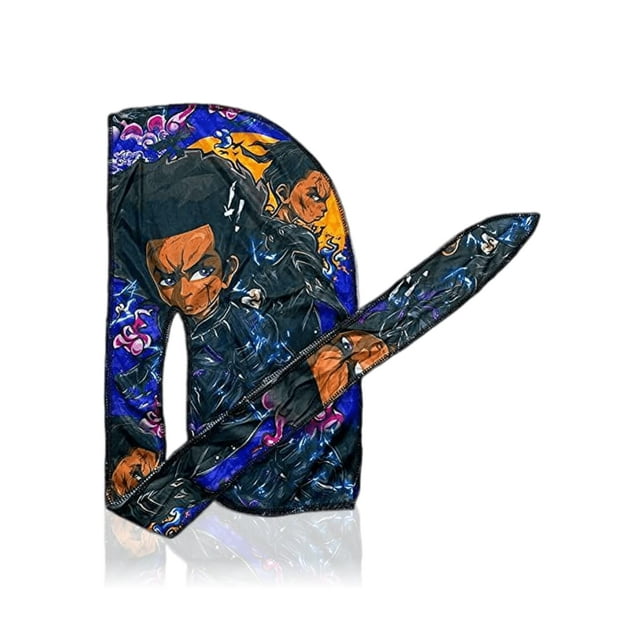 Design Durag Long Tail Silky Satin Doo Rag with Breathable and Stylish ...